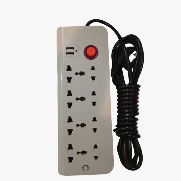 Smart Extension lead board with 2 USB port and 10 feet long wire | Daraz.pk