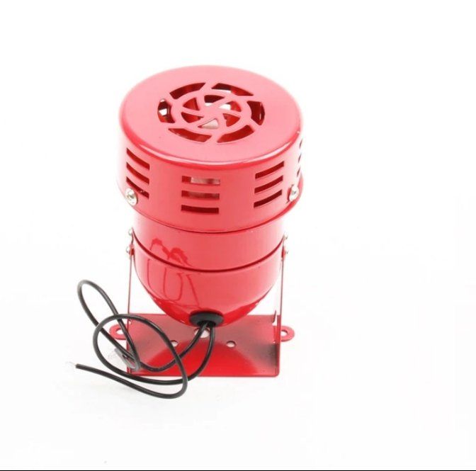 Red Motor Driven Air Raid Siren Horn Police Fire Alarm Car SUV Truck ...