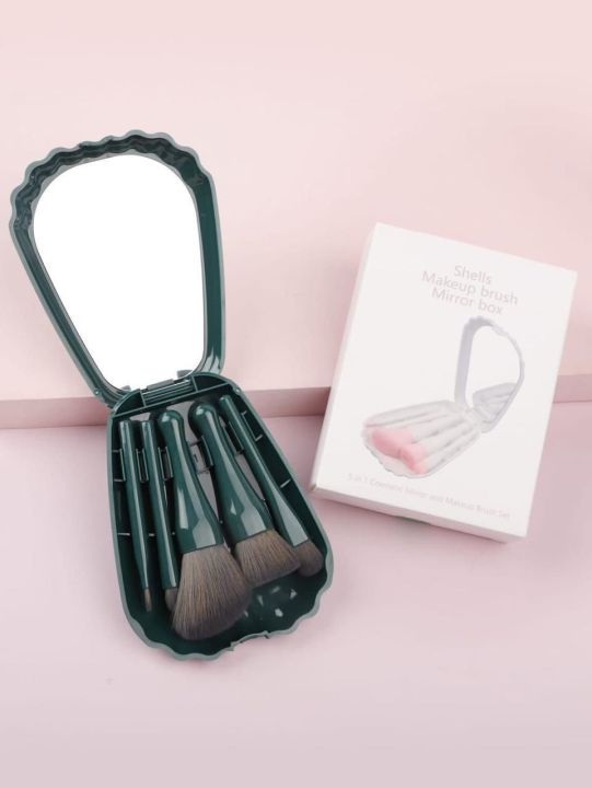 Makeup Brush Set Shell Mirror Blush Powder Eyeshadow Highlighter ...