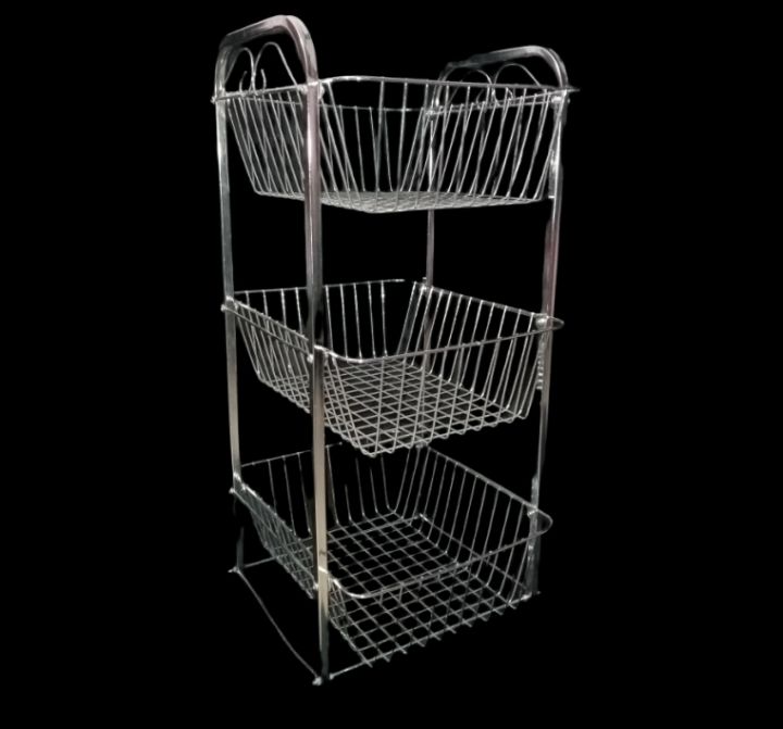 Rack Pure Stainless Steel 2 & 3 Layer Square Shape rack Vegetables ...