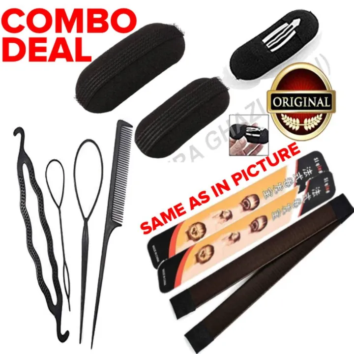 NEW COMBO DEAL: Perfect Style Hair Clip Puff Bun French Princess Band ...