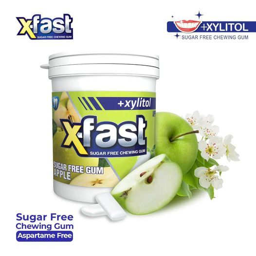 Xylitol X-Fast Sugar Free Gum | Imported Xfast Bubble Gum | Tropical ...