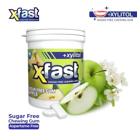 Xylitol X-Fast Sugar Free Gum | Imported Xfast Bubble Gum | Tropical ...