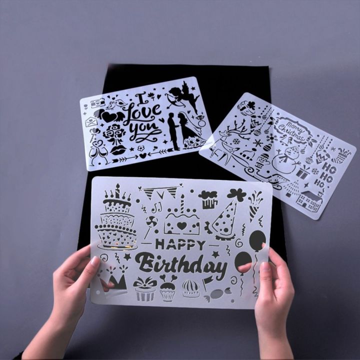 Creative Copying Stencils Hollowed Drawing Templates Decorative DIY ...
