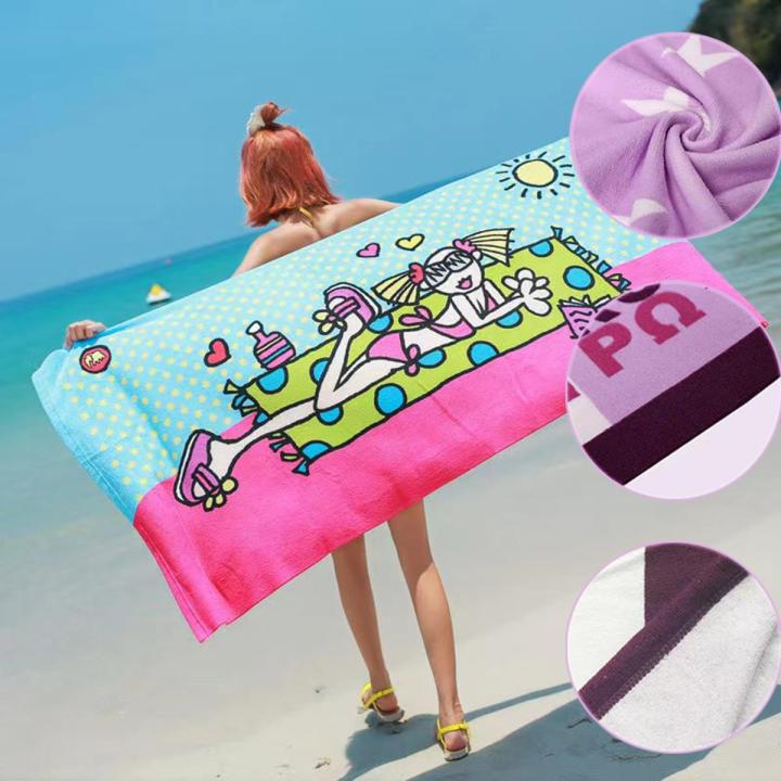 Wearable Bath Towel for Women Summer Soft Microfiber Quick Drying Bathrobe Large 150cm Beach ...