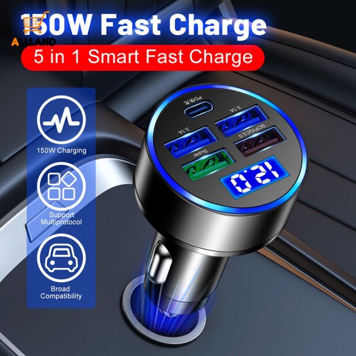 Fast charging- Ready Stock+COD 5-in-1 Multifunctional Car Mounted ...