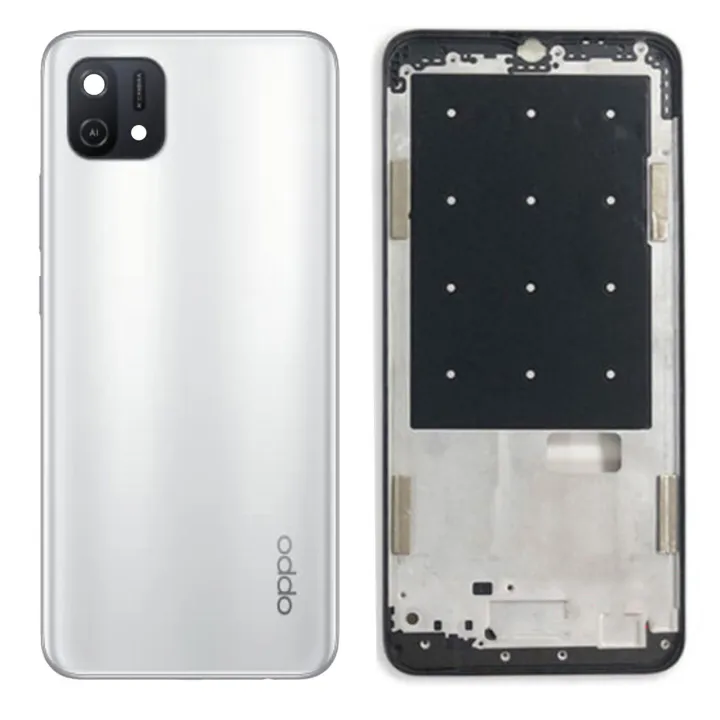 Oppo A16e Middle Frame Housing With Side Button and Camera Lens ...