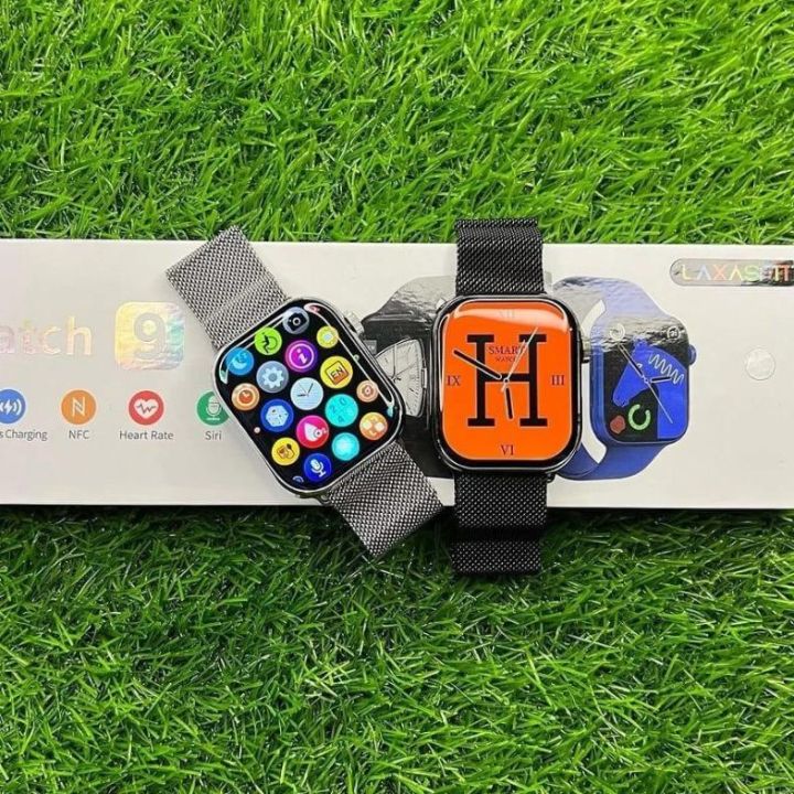 Watch 9 Max Smart Watch | Stainless Steel | Chain Edition | Dual Strap ...