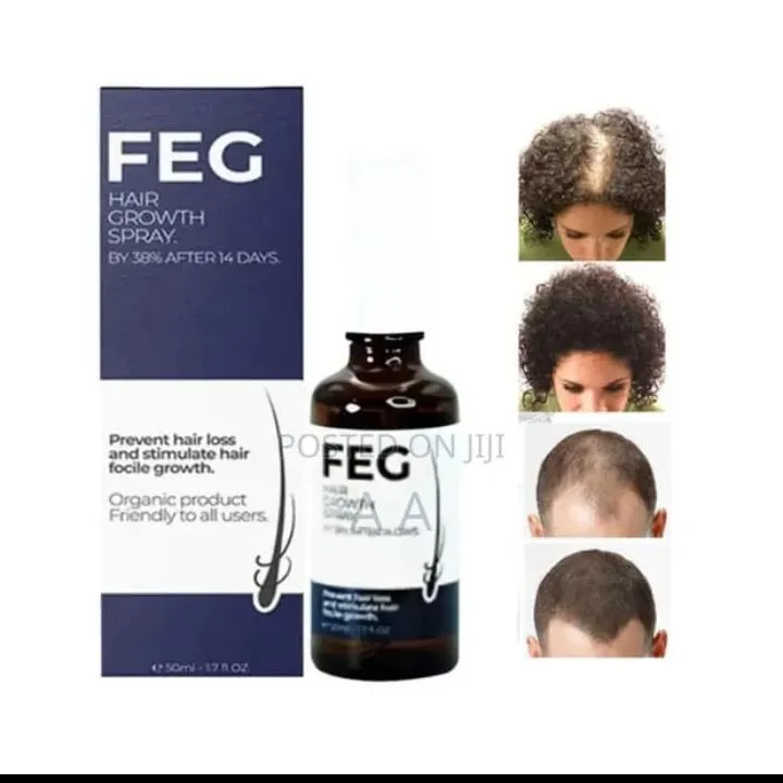 FEG Plus Hair Growth Spray 50ml – Hair Regrowth Serum for Men & Women ...