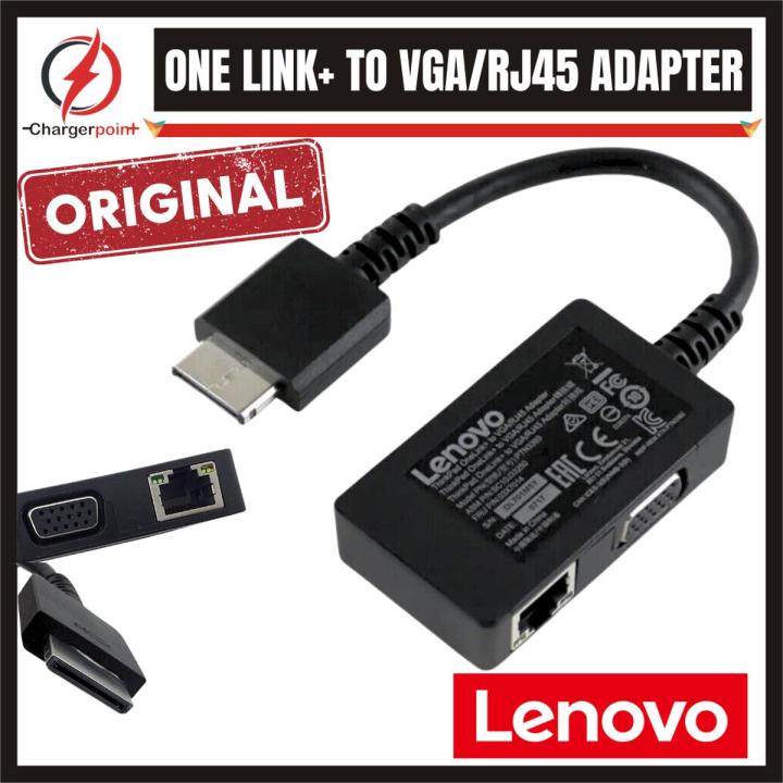 Lenovo ThinkPad OneLink+ to VGA/RJ45 Adapter | Daraz.pk