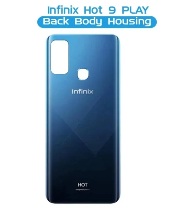 Infinix Hot 9 Play Back Body Battery Cover Rear Door Housing ...