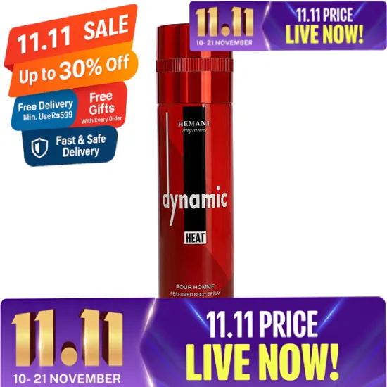 WB By Hemani Live Natural - Body Spray - Dynamic Heat 200ml "For Men ...