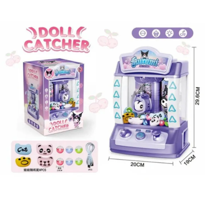 Kuromi Claw Doll Catcher Machine With Light and Music Toy For Kids ...