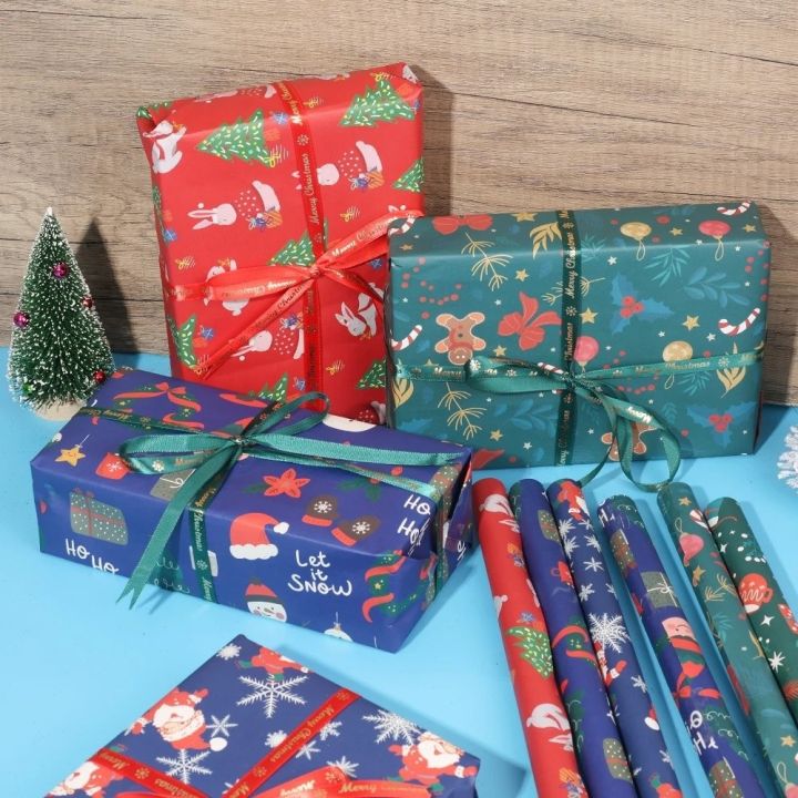 Multi-purpose Santa Claus Christmas Wrapping Paper Xmas Tree Gift ...