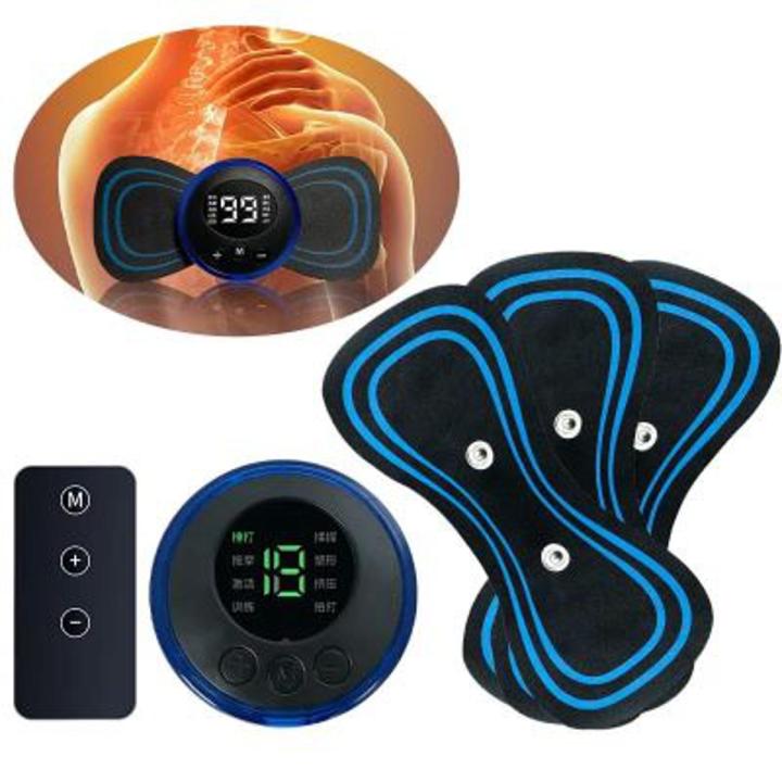 LCD Display EMS Neck Stretcher Electric Massager 8 Mode Cervical ...