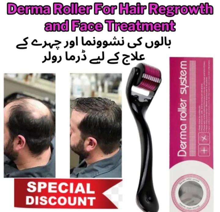 Derma Skin Therapy 540 Micro Needle Derma Roller 0.5 Mm for Face Hair ...