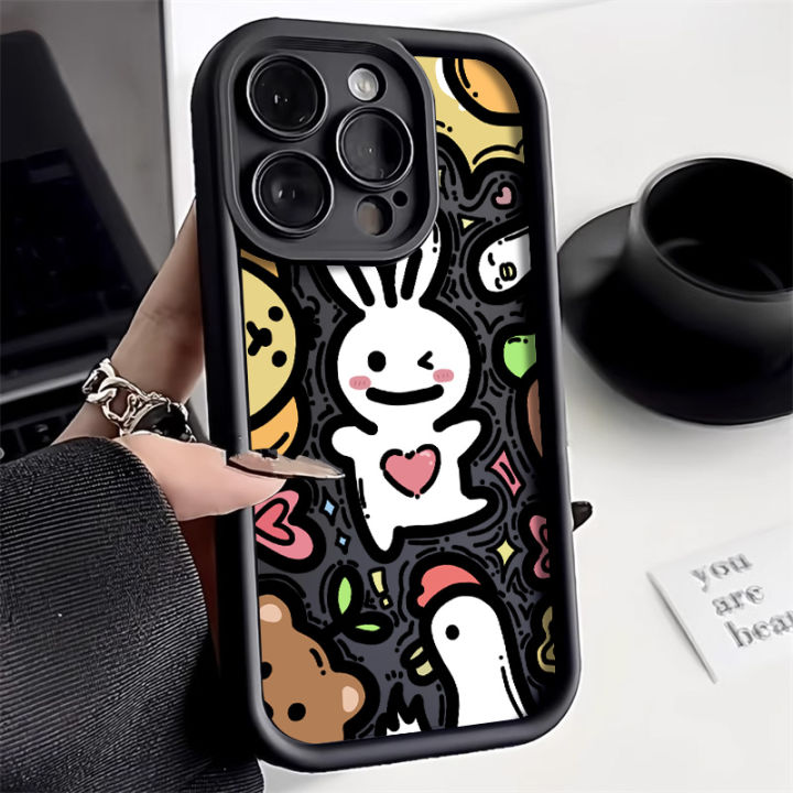 Rascal Rabbit Solid Silicone Phone Cover for Infinix Hot 40 30 30i 20 ...