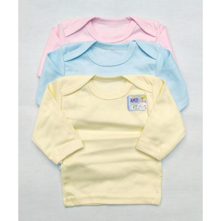 Pack of 3 - High Quality Newborn baby Inner Vest Summer Full Sleeves ...