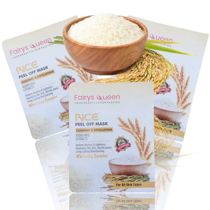 Fairy's Queen Rice Peel Off Face Mask - 5 Piece | Daraz.pk