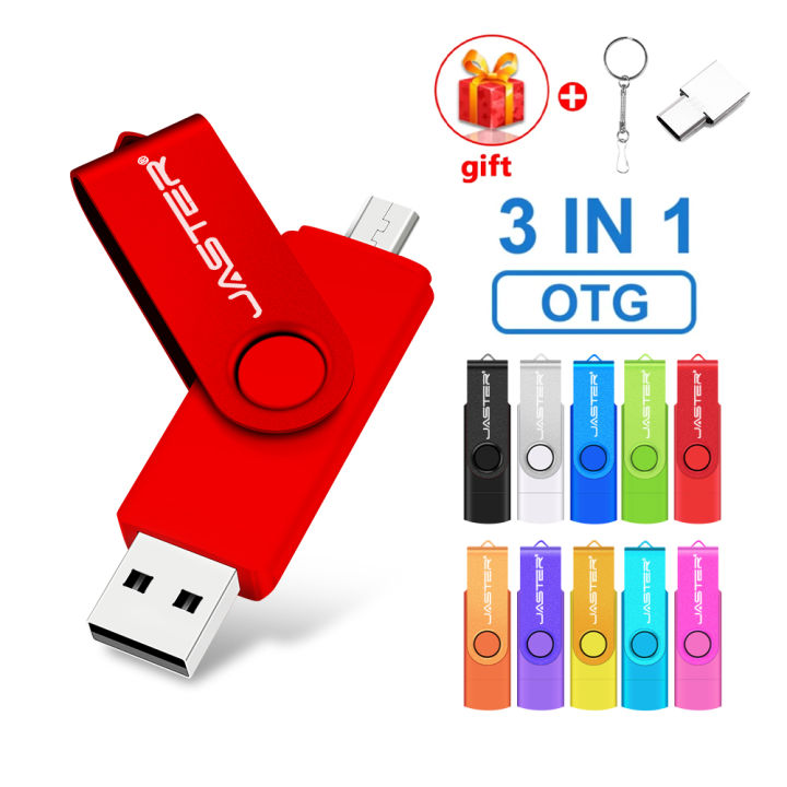 Micro USB Pen Drive Free TYPE-C Adapters USB Flash Drive 4GB Key Chain ...