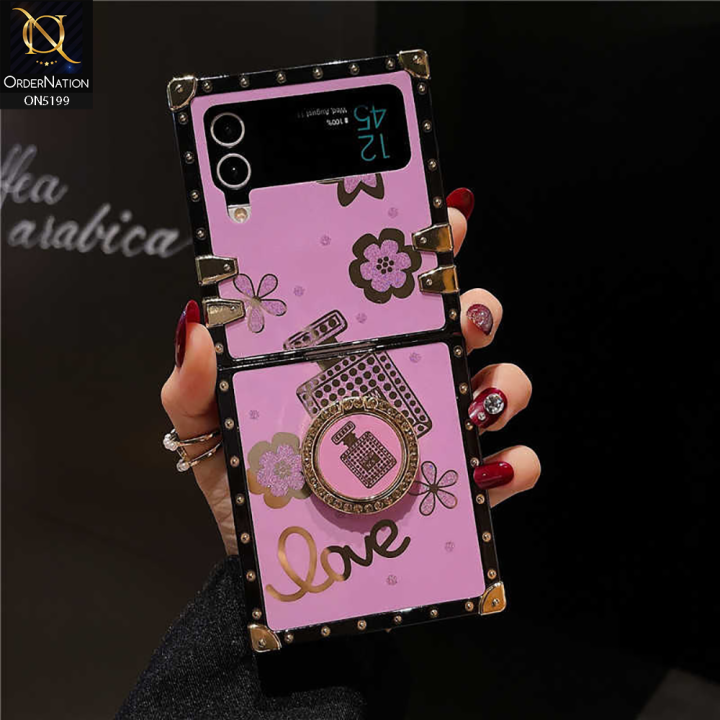 Samsung_ Galaxy Z Flip 4 5G Cover - Pink - Luxuary Soft TPU Case with ...