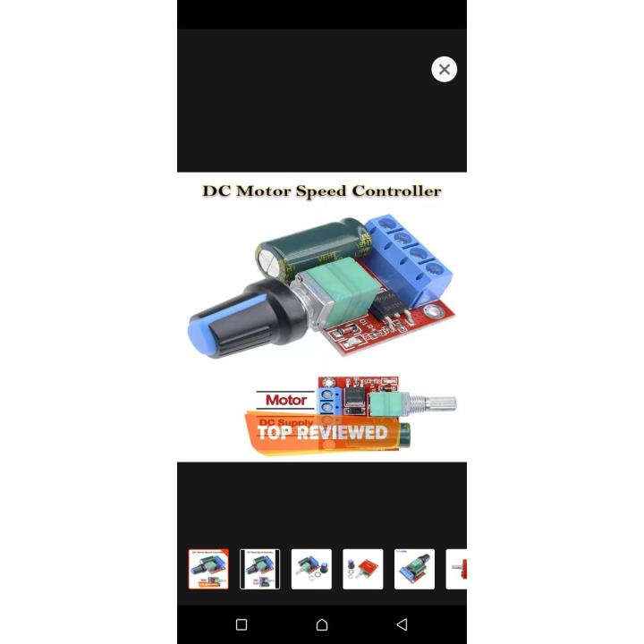 DC Fan / Motor PWM Speed Controller Module Mini DC - DC 4.5V - 35V 5A 90W Speed Regulator ...