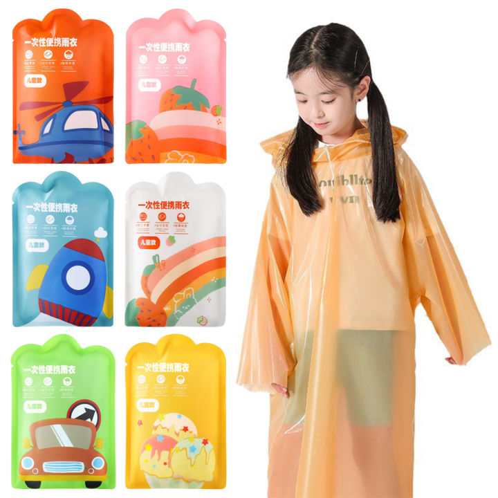 Creative Vacuum Compression Kids Raincoat Travel Waterproof One-Piece ...