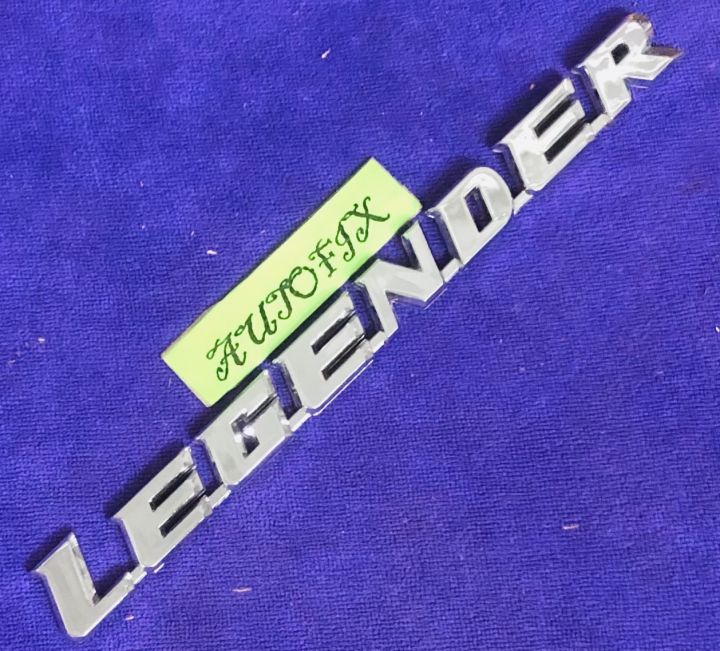 Toyota Fortuner Legender Rear Plastic Emblem Silver 01 PC | Daraz.pk