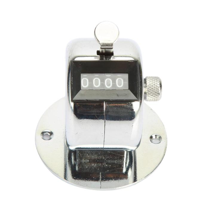 Counter 4 Digit Number Manual Stainless Steel Mechanical Metal Counter ...