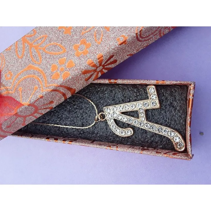 Stylish Golden Locket with Alphabet Letter “A” for Women | Daraz.pk