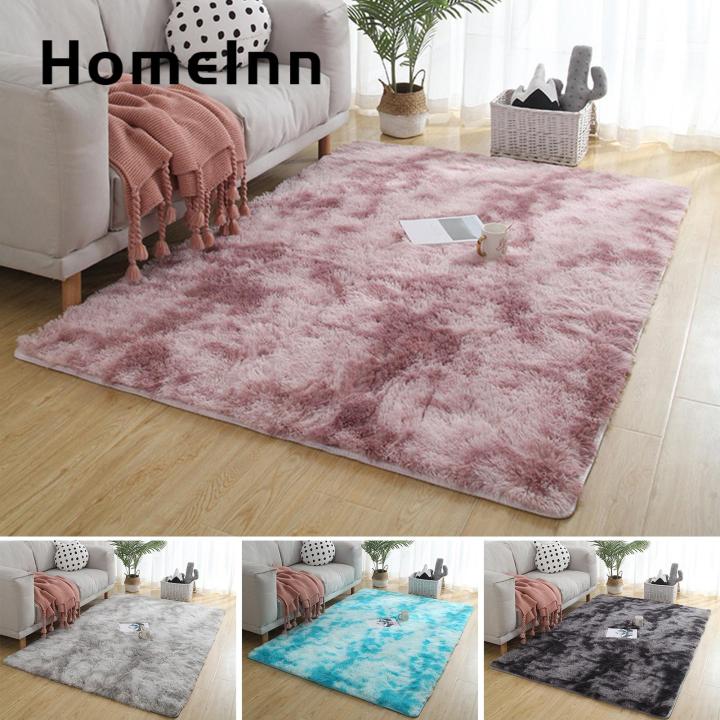 Tie Dye Rug Fluffy Tie-dye Rug Soft Colorful Plush Carpet for Living ...