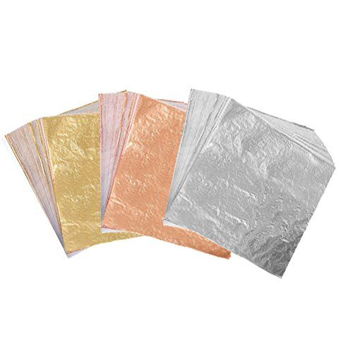 Golden/Silver/Copper Foil Leaf Sheet (6x6 Inch Each) - 100 Pcs | Daraz.pk