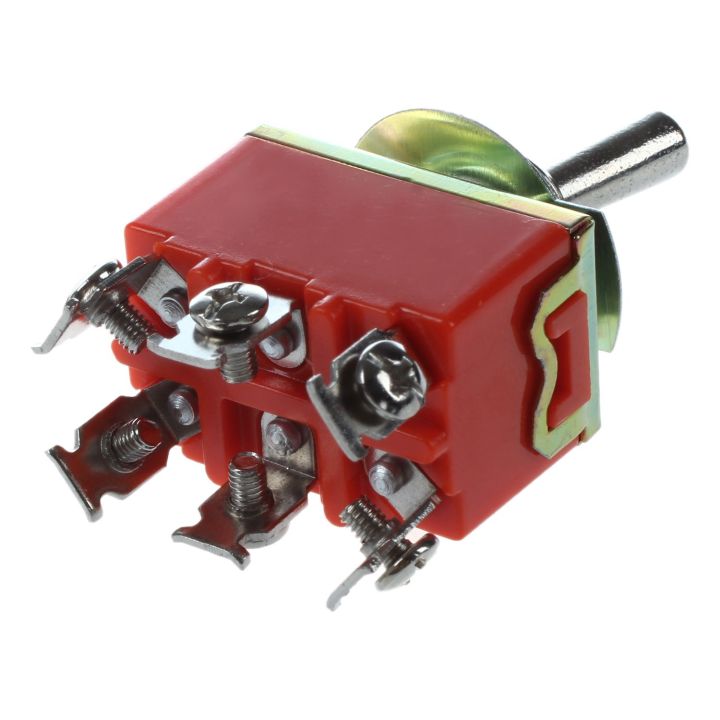 AC 250V 15A Latching Single Pole Double Throw Toggle Switch Orange ...