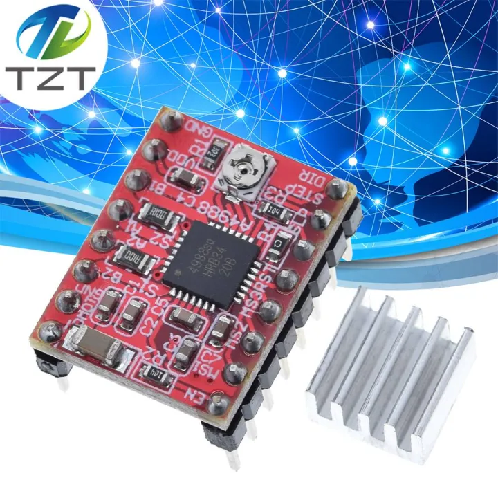【All Of Me】CNC 3D Printer Parts Accessory Reprap A4988 Stepper Motor Driver Module with for ...
