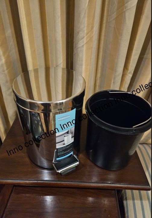 (5-7-12-20) Stainless Steel Dustbin-Trash-bin Paddle bin garbage ...