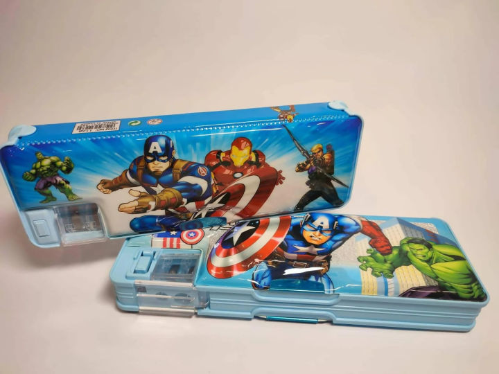 Double Sided Magnetic Button Geometry box for boys and girls School box ...