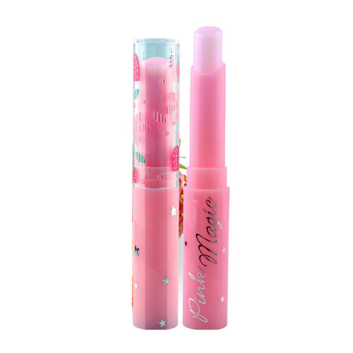Pink Magic Strawberry Lip Balm Color Transforming Lip Balm (1 pc ...