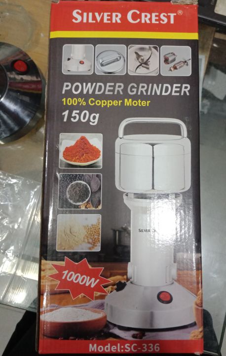 New Silver Crest Powder Grinder High Speed Spices,Herb Grinder machine ...