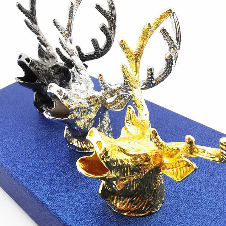 Universal Hood Deer Head Logo Animal Head Zinc Alloy Deer Yilu Ping An ...