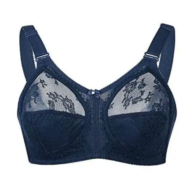New Style Caprie Half Cup Fancy Net Bra with Wide Belt Support for ...