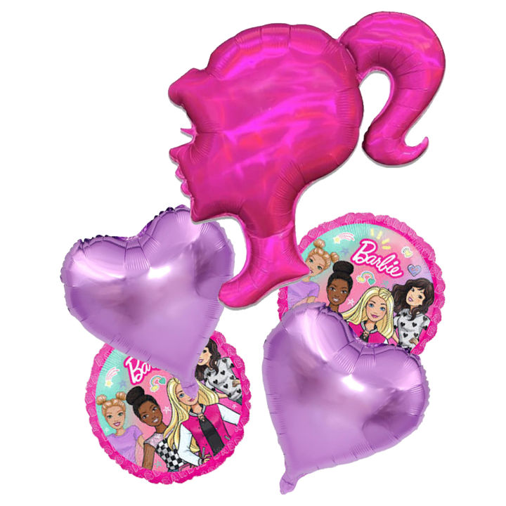 Barbie Foil Balloon Collection Set, Birthday Party Supplies, Born Day ...