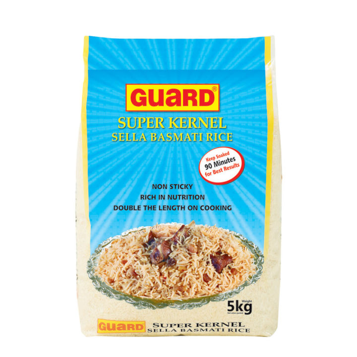 Guard Super Kernel Sella Basmati Rice 5Kg | Daraz.pk