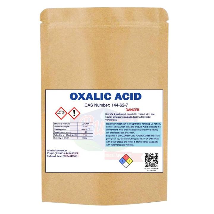 Purge Oxalic Acid - Wood Bleach - Crab Acid - Rust Remover - Bleaching ...