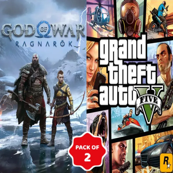 Pack Of 2 Games God of War Ragnarök And Grand Theft Auto V / GTA 5 Games For PC | Daraz.pk