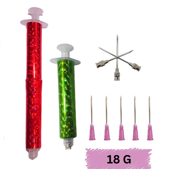 mehndi injection pen with 8 extra needle, create amazing henna designs ...