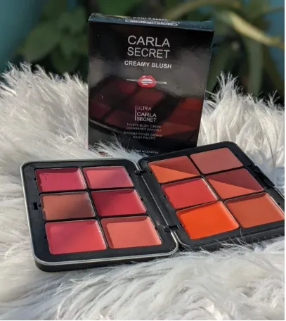 Carla secret creamy matte 2 in 1 lip and blush palette highly pigmented ...