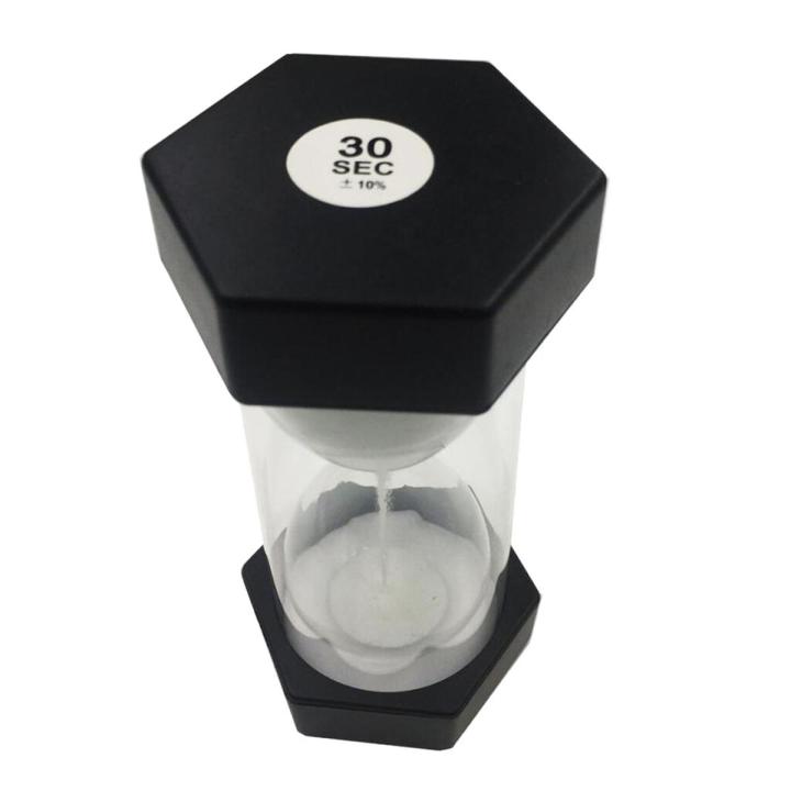 Sand Glass Clock Tea Timer 30 Seconds - Black Hourglass Sandglass Kitchen | Daraz.pk