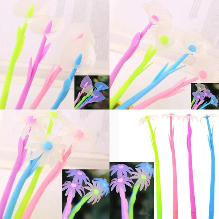 01 Pc Flower Gel Pen color-changeable tulip Ballpoint Pens 0.5 mm ...