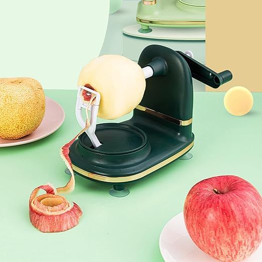 MTJ Manual Apple Peeler Potato Fruit Peeler & Cutter | Multifunction Suction Fast Pear Peeler ...