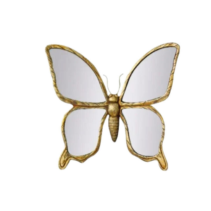 Decorative Bug Insects Animals Beetle Mirrors - Gold Resin Butterfly ...